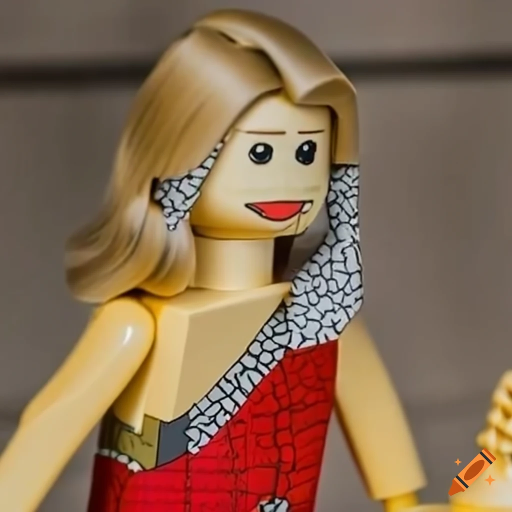 Lego puppet of queen maxima