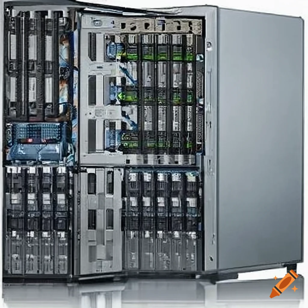 Captivating image of pc servers