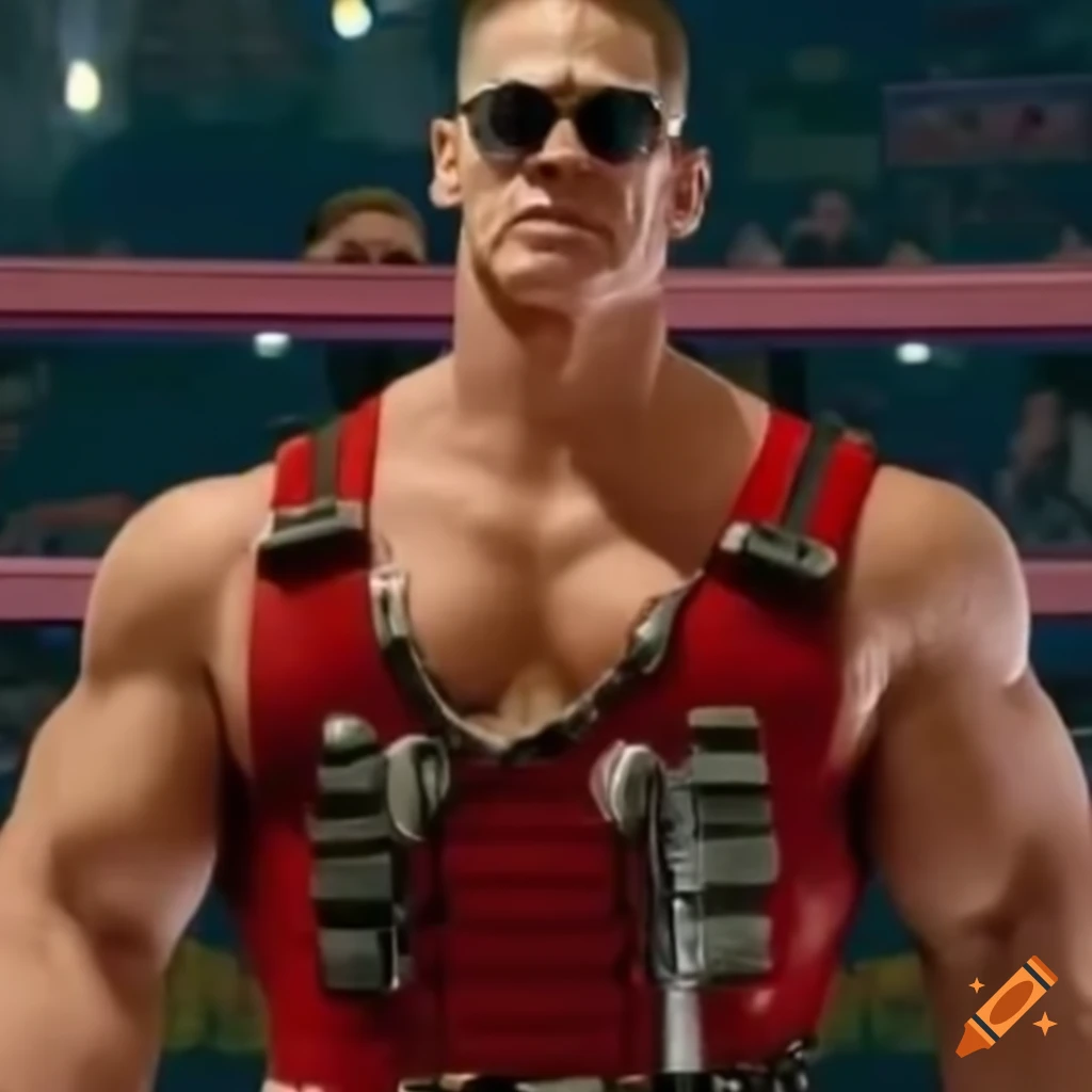 John cena as duke nukem in an action movie