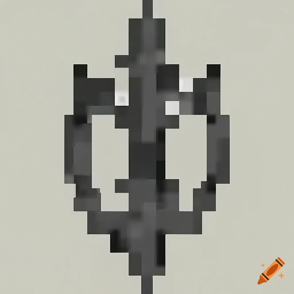 Pixelated forge artwork on Craiyon