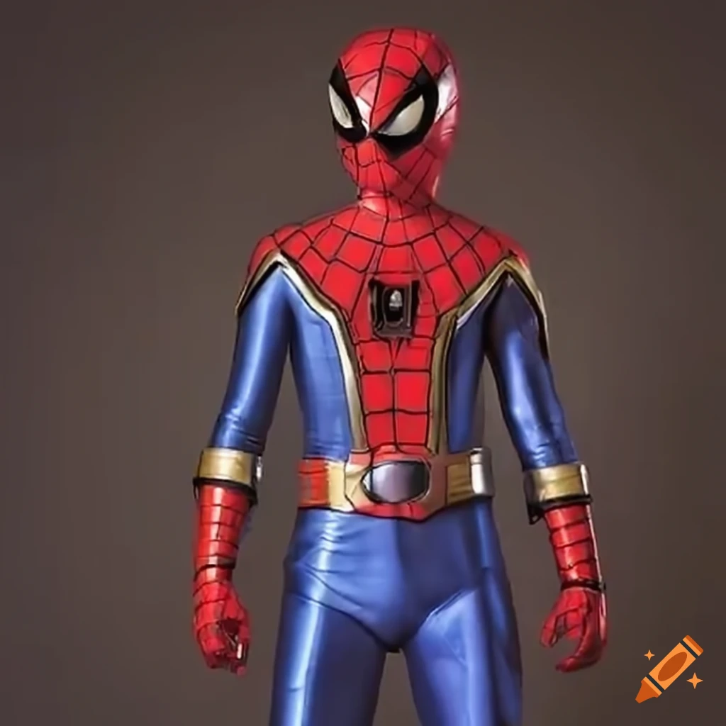 Super sentai spider-man character on Craiyon