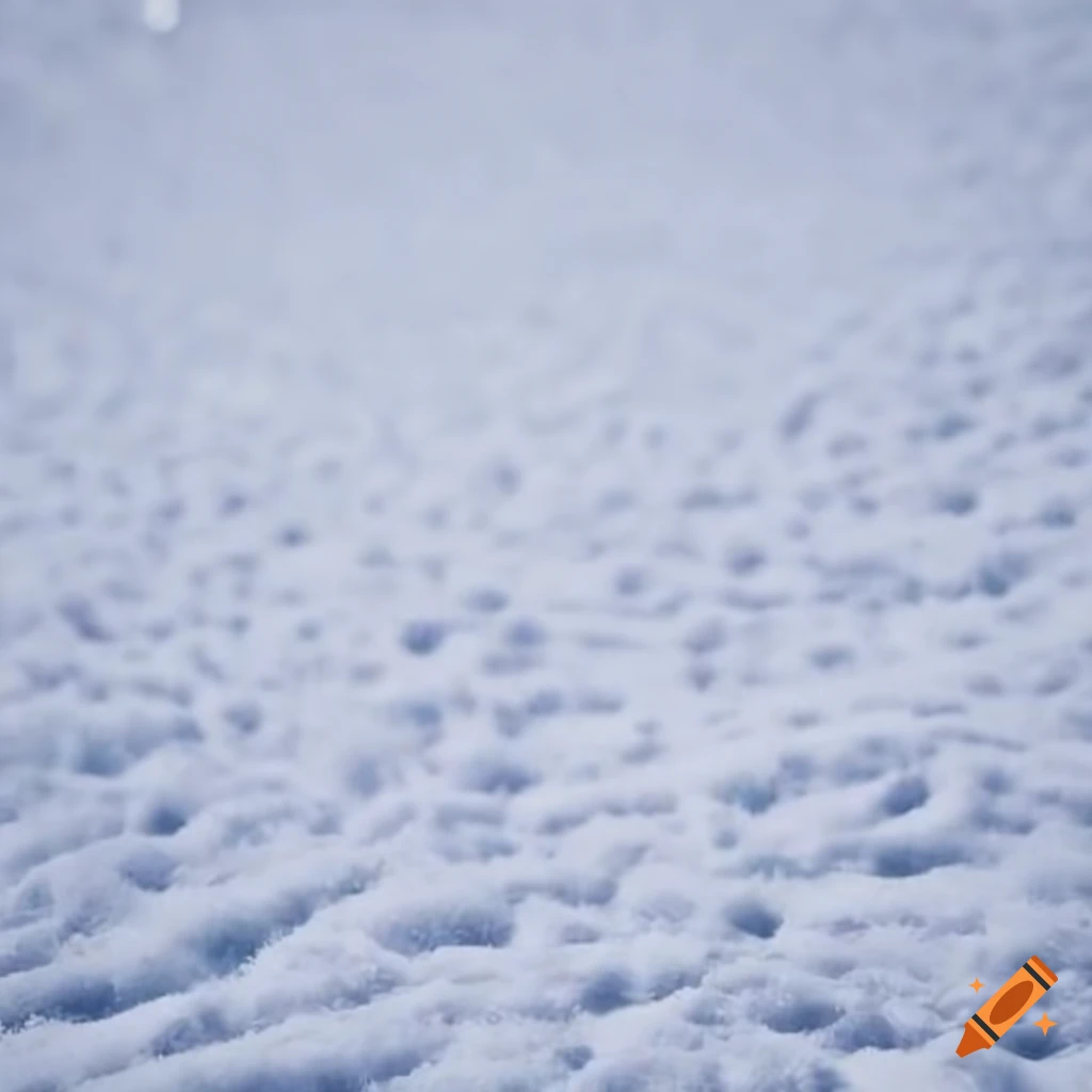 Snow-covered landscape with ice from above on Craiyon