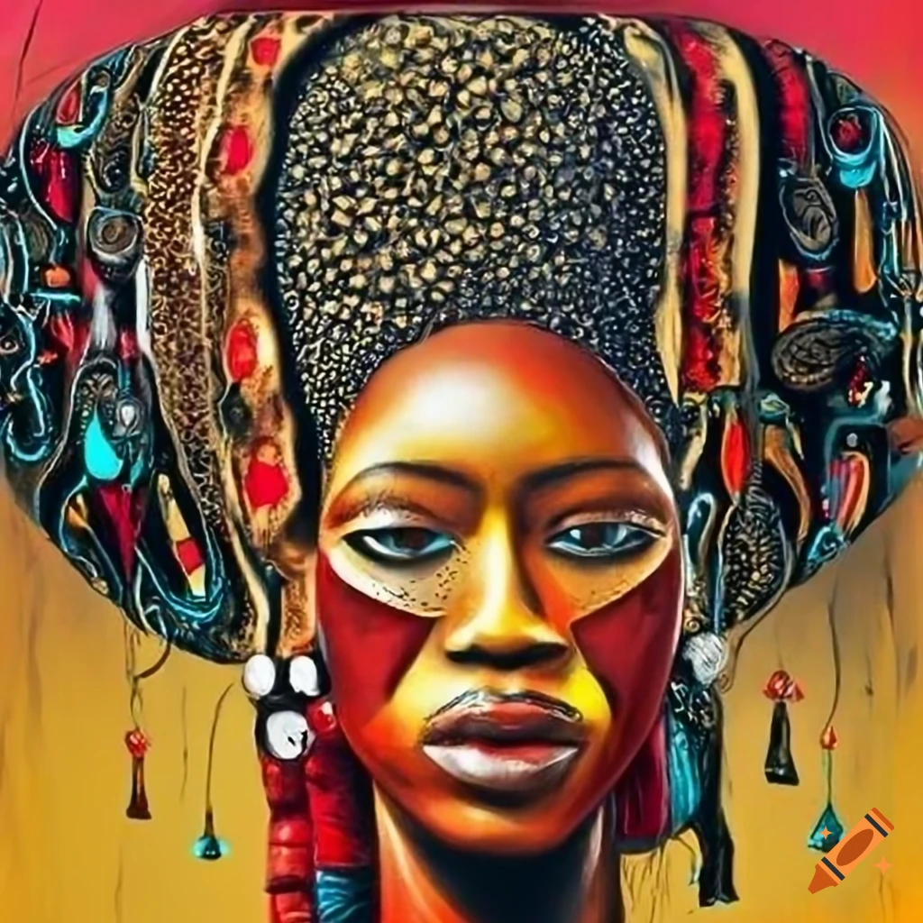 African vintage traditional art on Craiyon