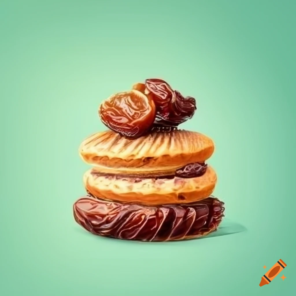 Bakery logo using dates as main ingredient on Craiyon