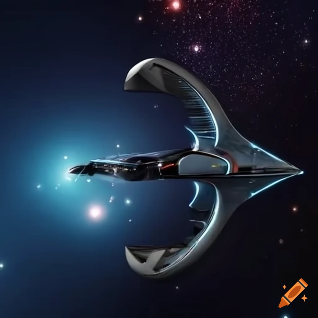 Futuristic toyota spaceship in outer space on Craiyon