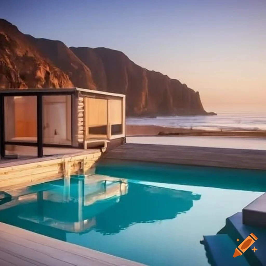 Malibu pool house