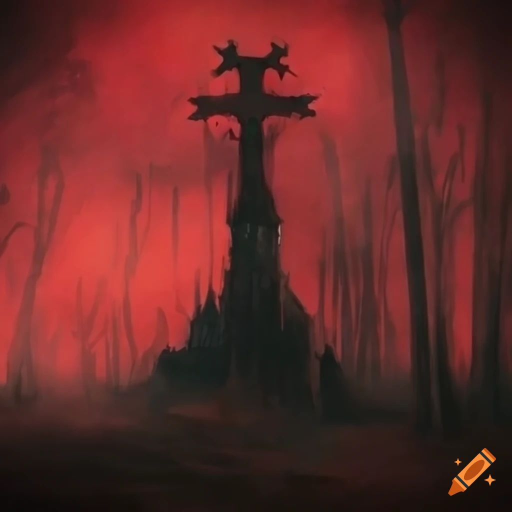 Concept art of a battle damaged arrow catholic templar on Craiyon