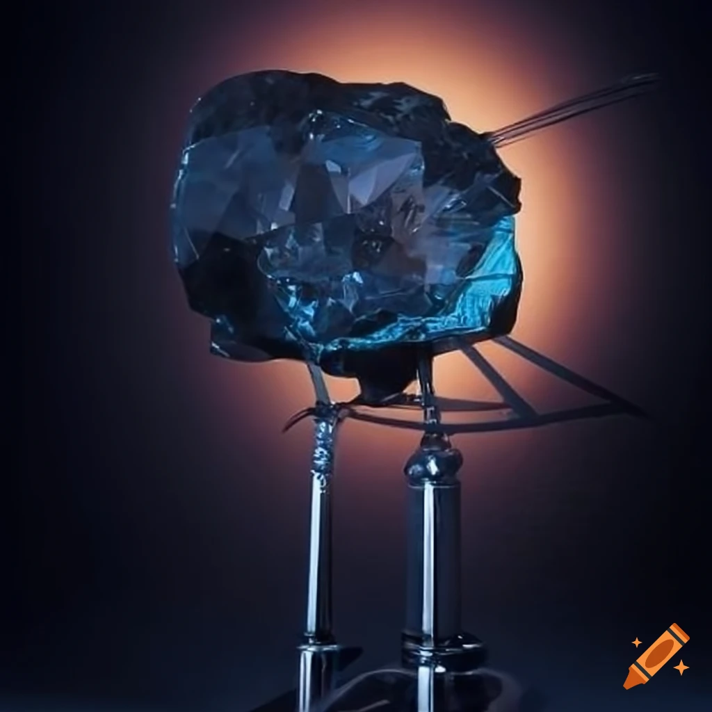 Unique gemstone stands on Craiyon