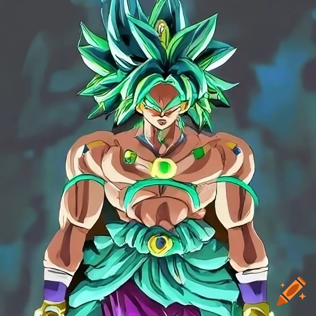 Vintage photo of broly on Craiyon