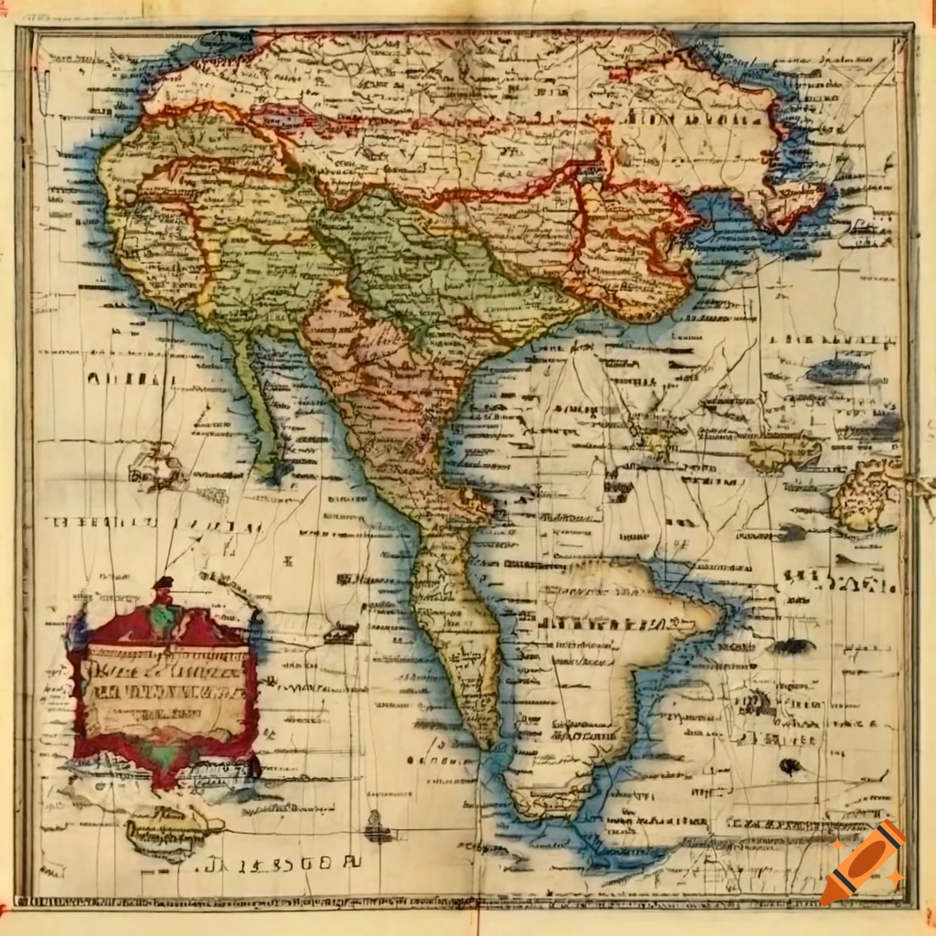 Detailed vintage map of senegal on Craiyon