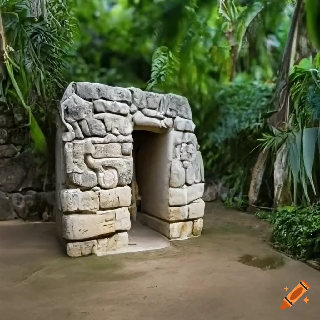 Mayan stone toilets on Craiyon