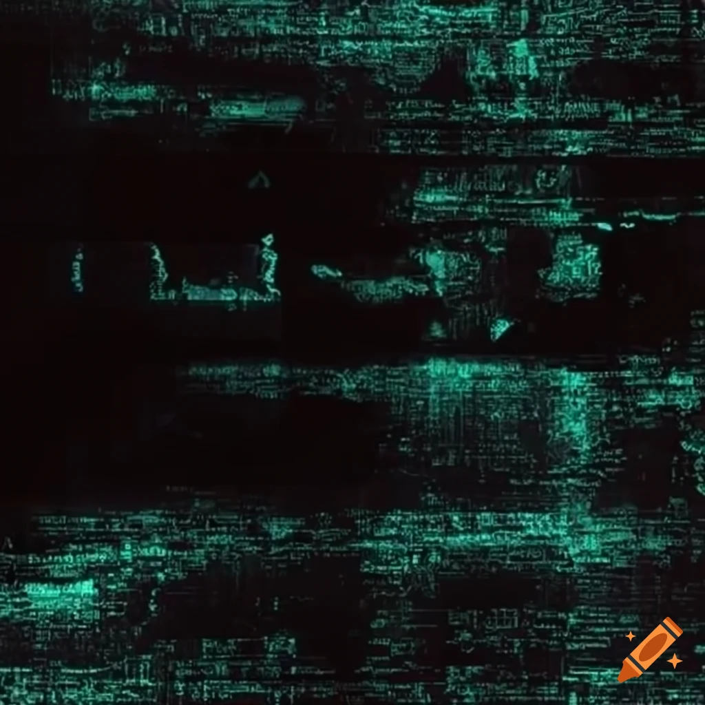 Screenshot of map glitches in video game on Craiyon