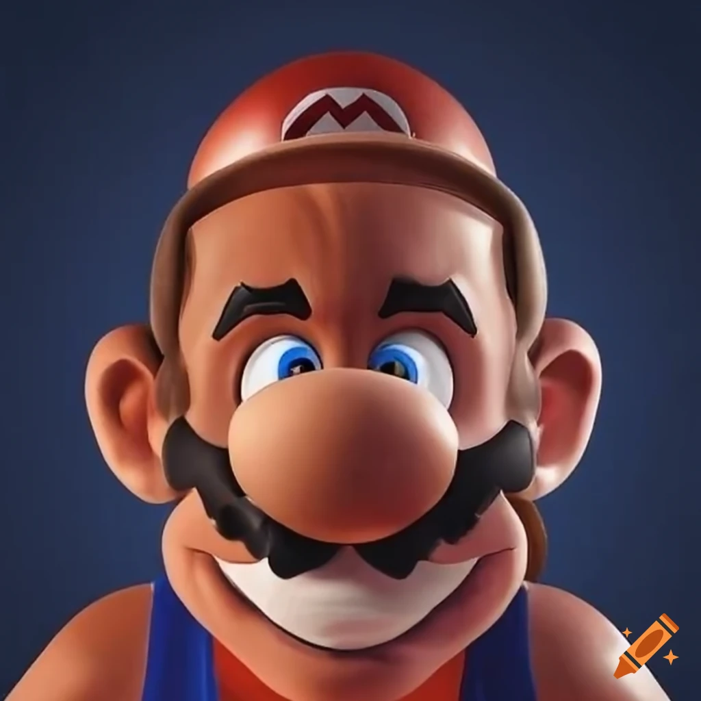 Swimmer dressed as mario bros with swimsuit and goggles on Craiyon