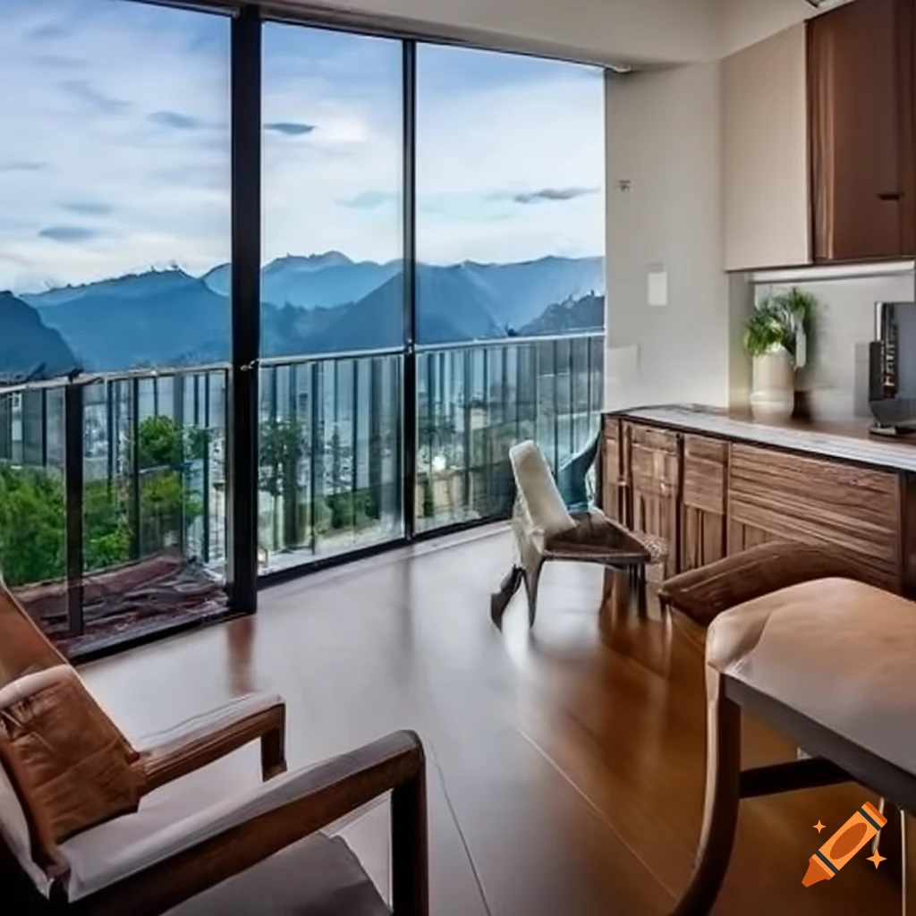 Luxury condo with breathtaking mountain views on Craiyon