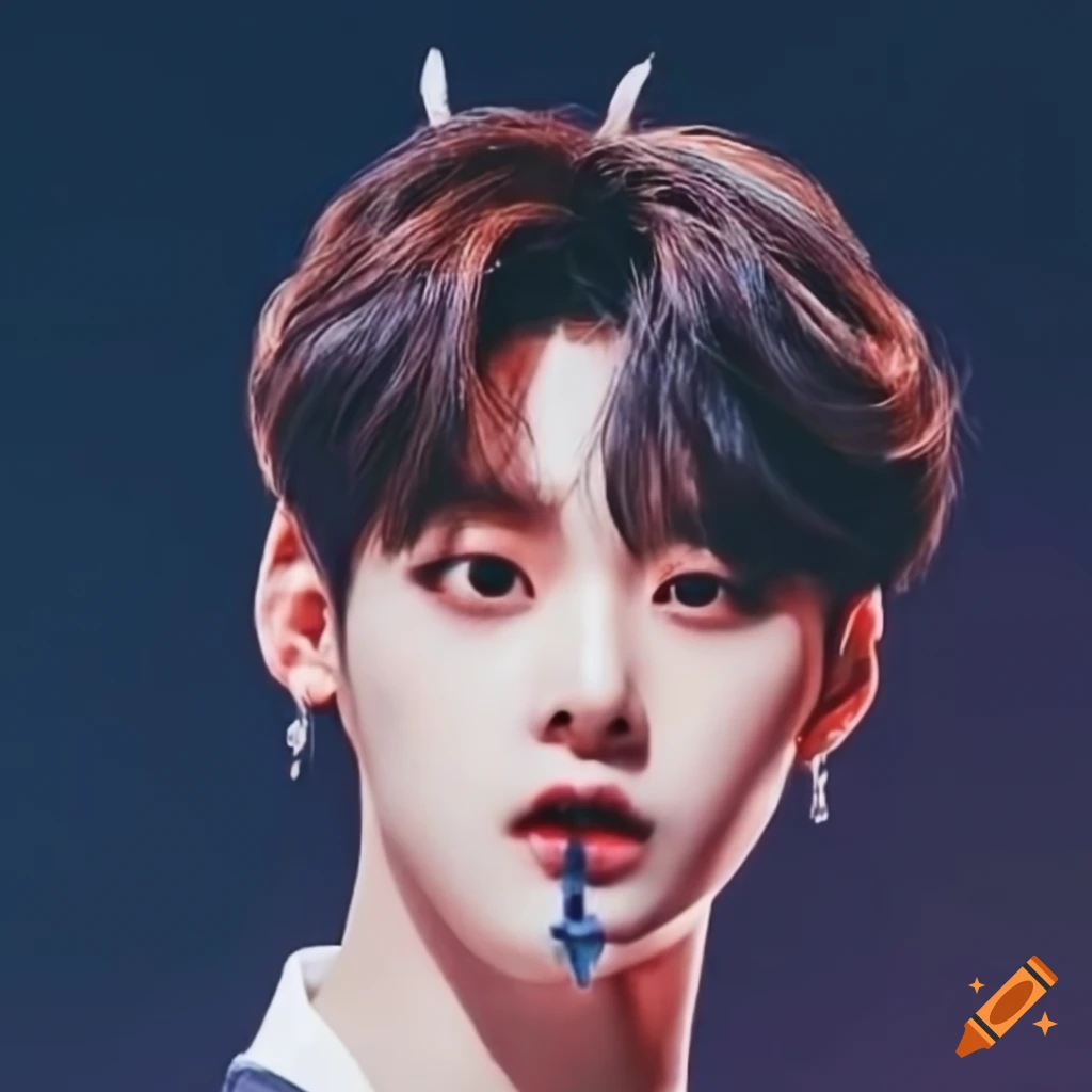 Image of a kpop idol with universe aesthetic on Craiyon