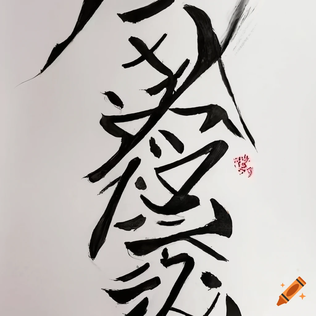 Elegant Calligraphy Of The Chinese Phrase On Craiyon elegant-calligraphy-of-the-chinese-phrase-on-craiyon