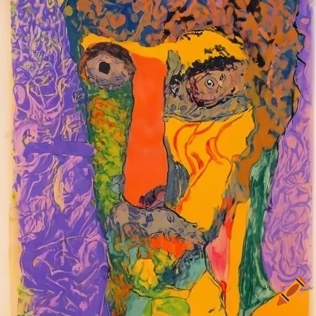 Individualistic portrait in the style of e.sotoko picasso on Craiyon