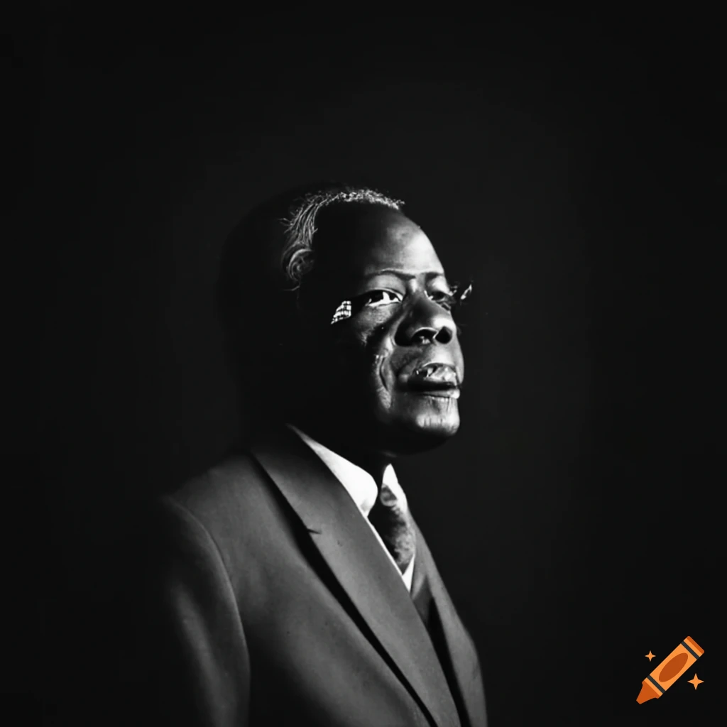Portrait of sam nujoma, first president of namibia