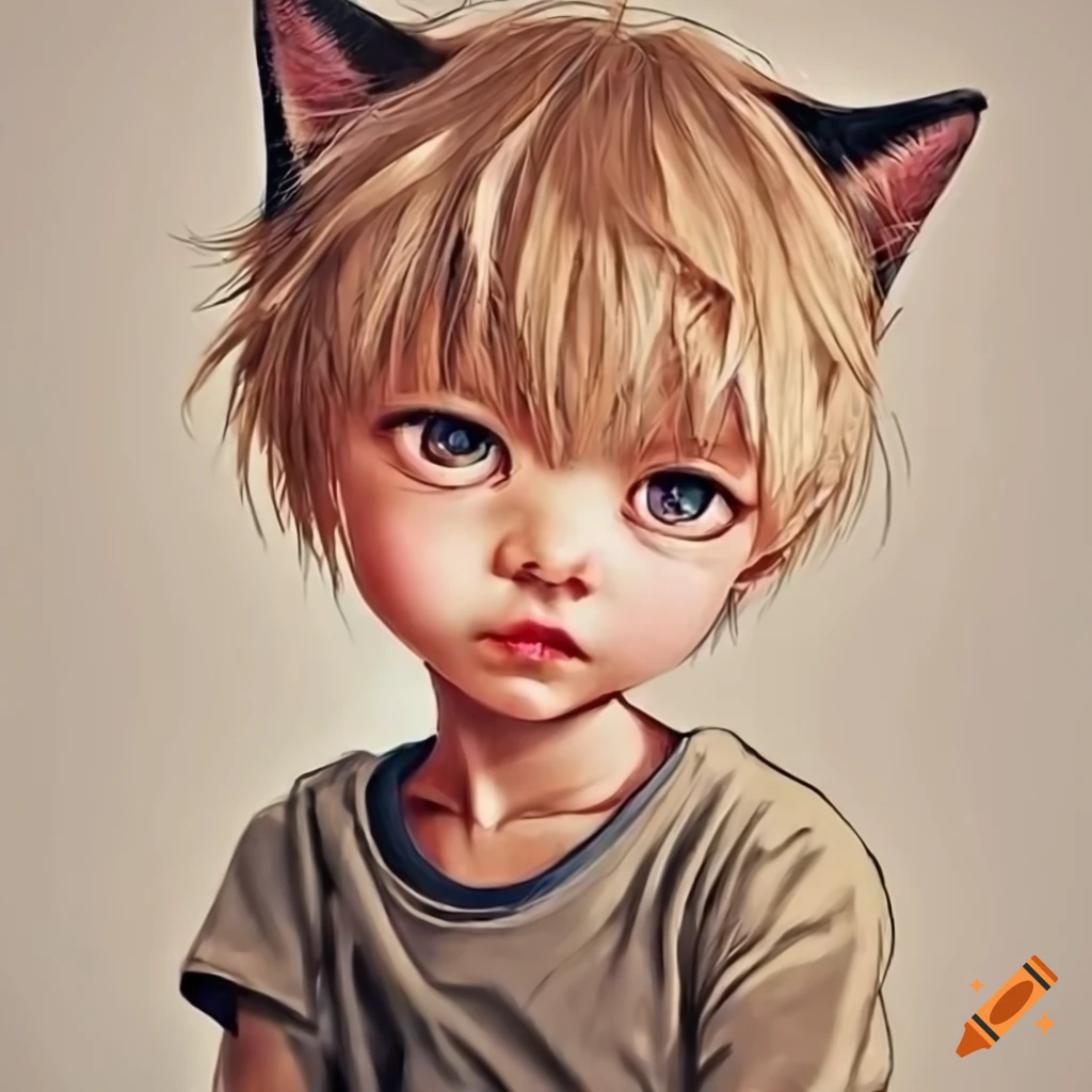 Adorable image of a young cat