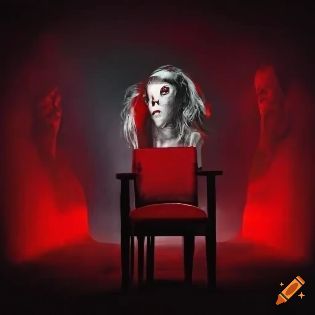 Tugaw horror show poster with red, black, and white color scheme on Craiyon