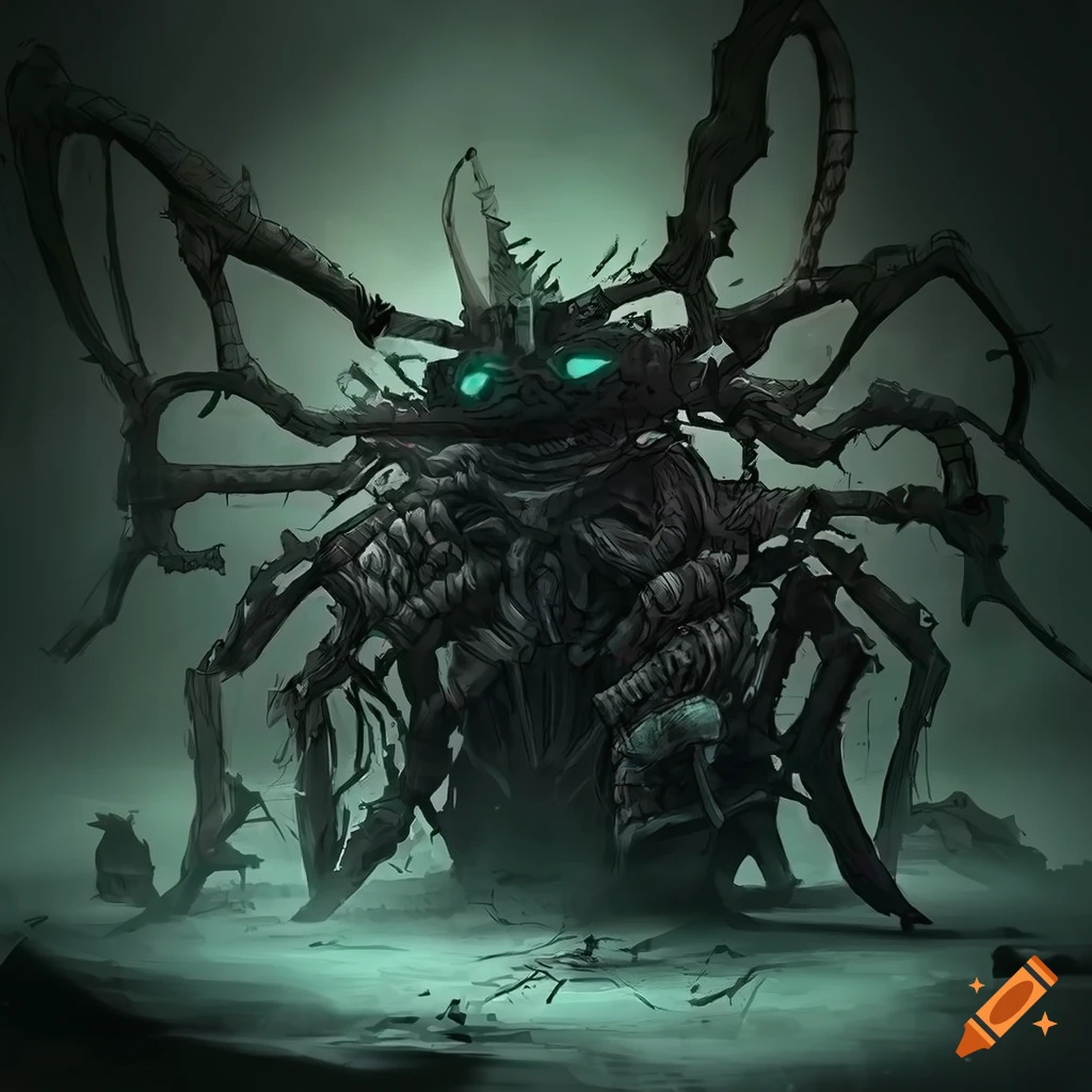 Digital artwork of a mechanical insect in a fantasy setting on Craiyon