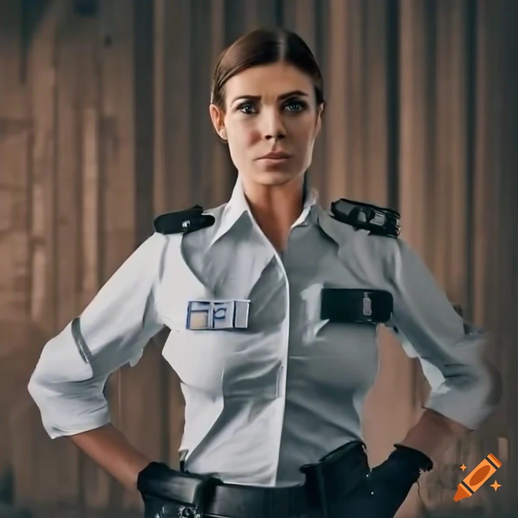 Hyperrealistic police portrait of a british policewoman on Craiyon