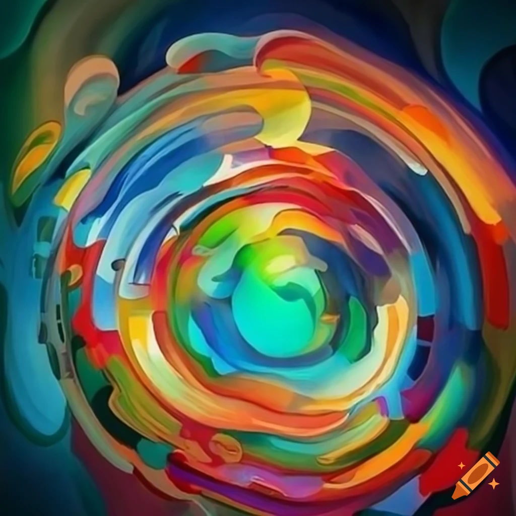 Illustration depicting ideas and art in harmony