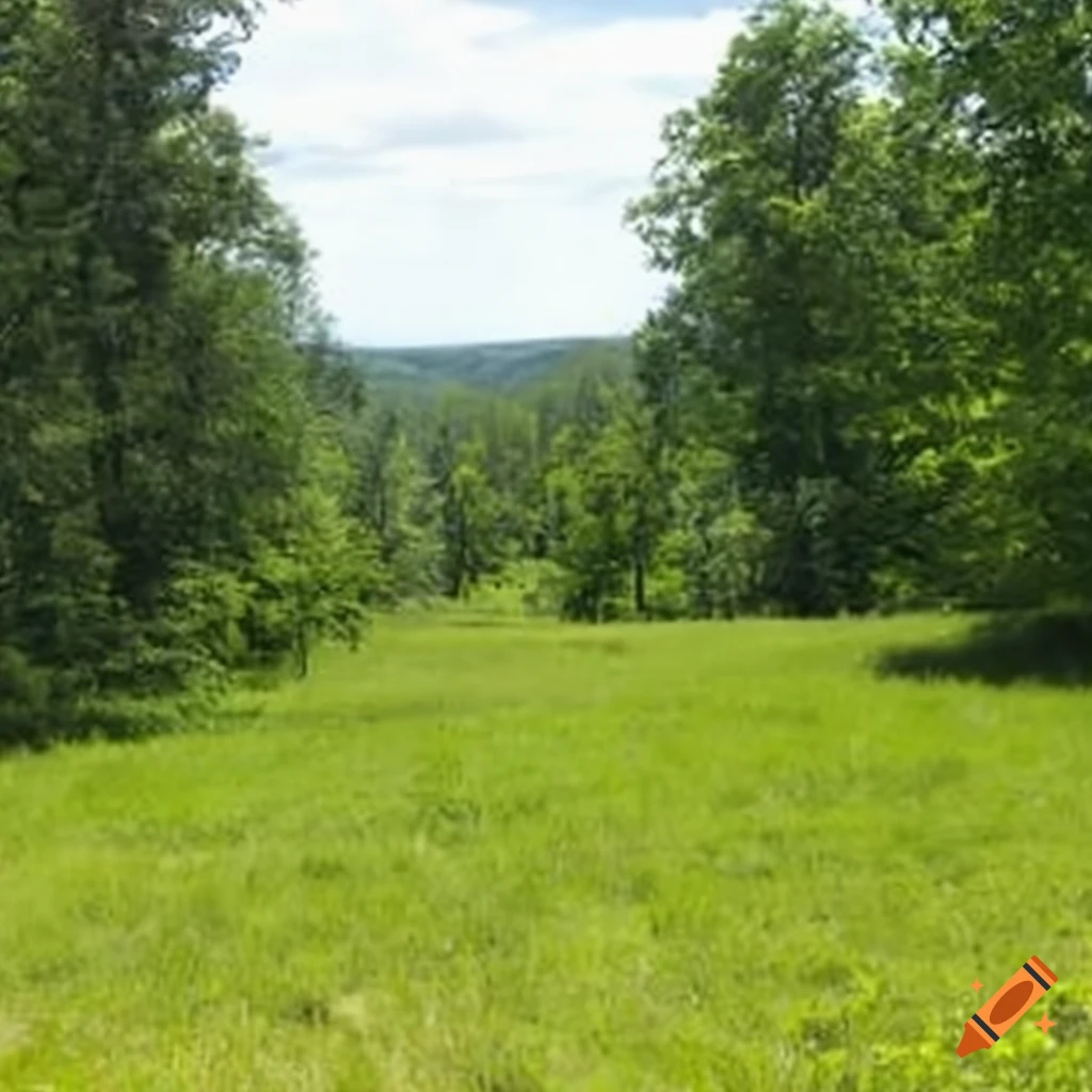 Custom land landscape on Craiyon