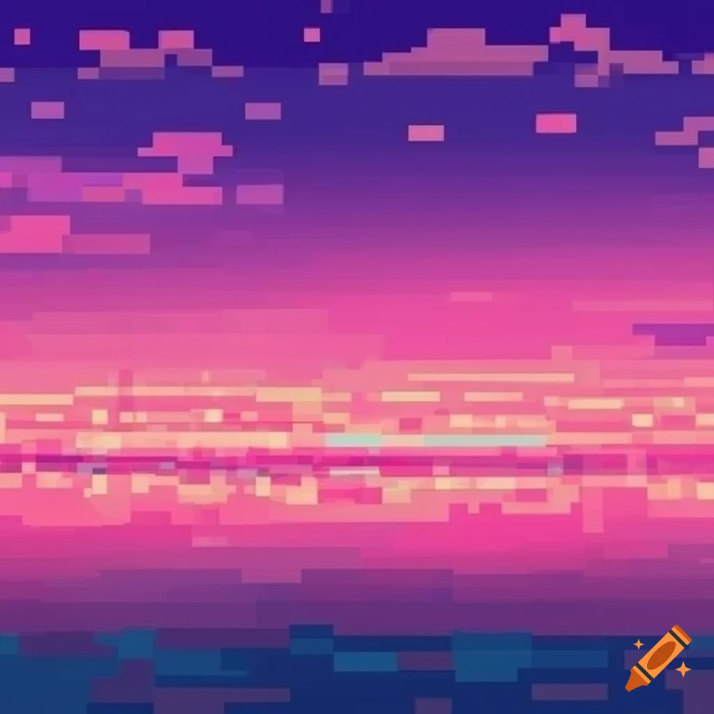 Vibrant sky with high pixel resolution on Craiyon