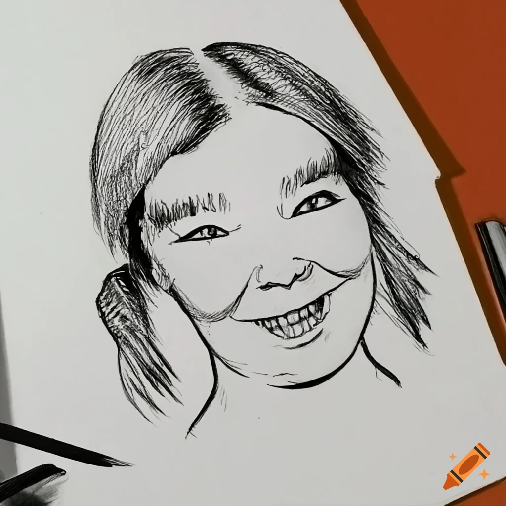 Cartoon depiction of bjork as an elderly person