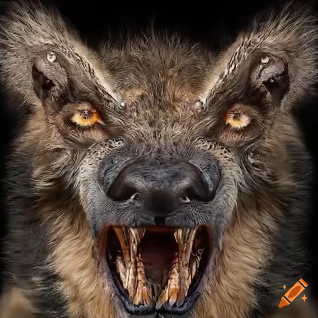 Epic clash between werewolves and native creatures in australia on Craiyon
