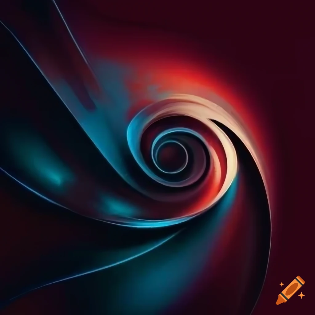 Abstract still life painting of metallic shapes on Craiyon