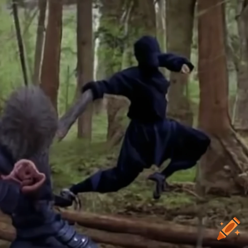 Illustration of ninja abilities on Craiyon