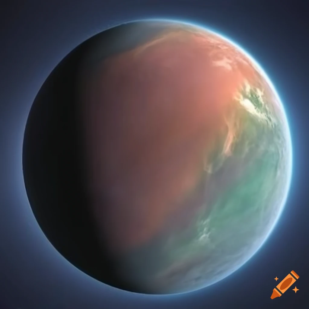 Hyper realistic depiction of a planet
