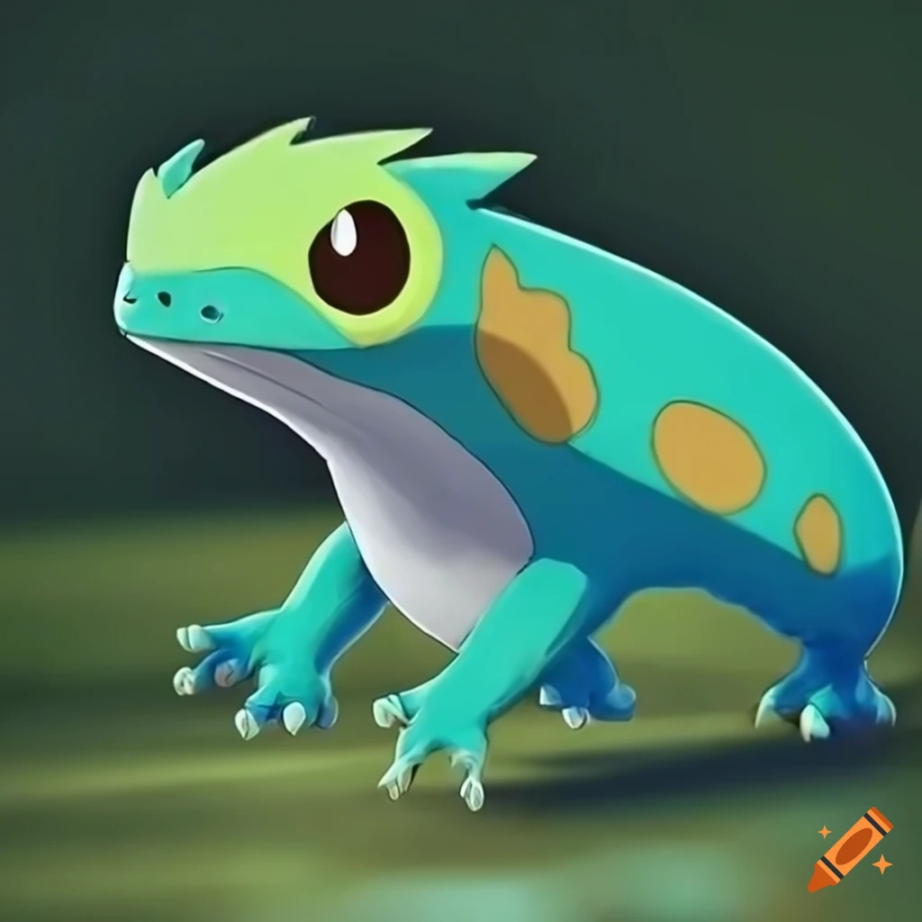 Intricately designed pokemon with gecko-like features on Craiyon