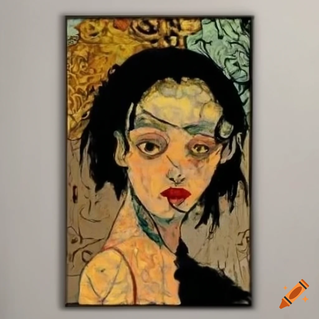 Modern art piece on Craiyon