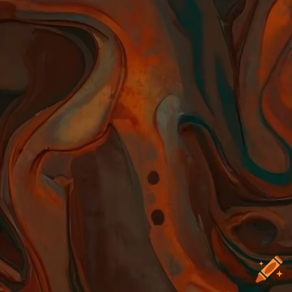 Rusty mechanical abstract painting by ashley wood on Craiyon