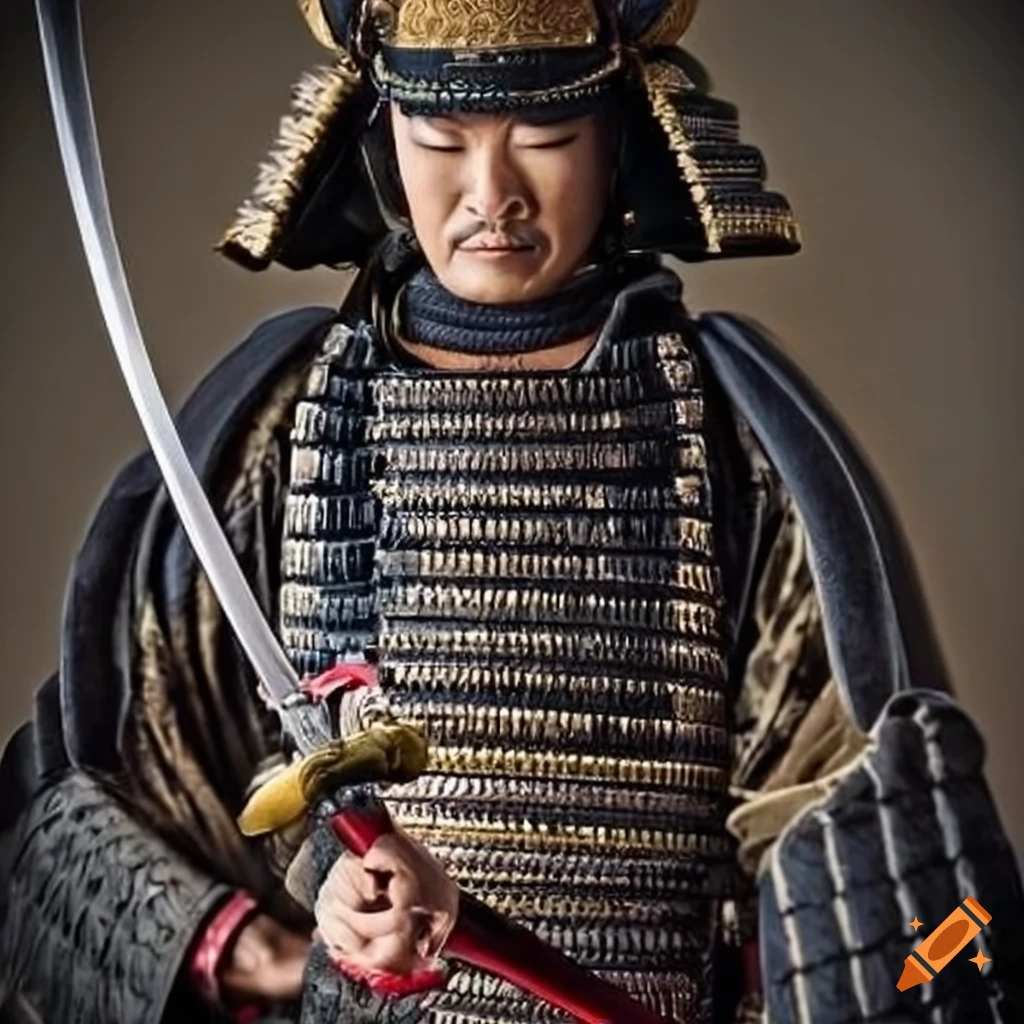 Image of a noble samurai with a katana on Craiyon