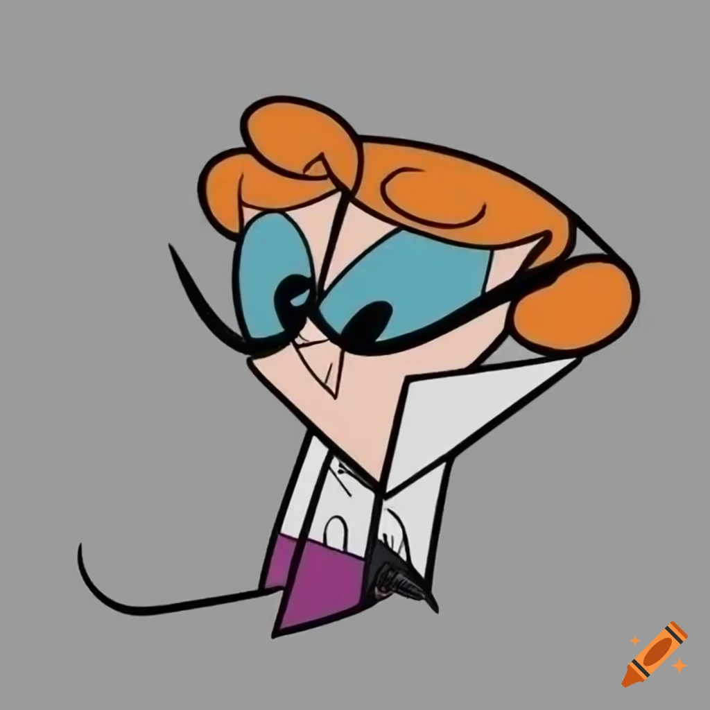 Dexter cartoon character on Craiyon