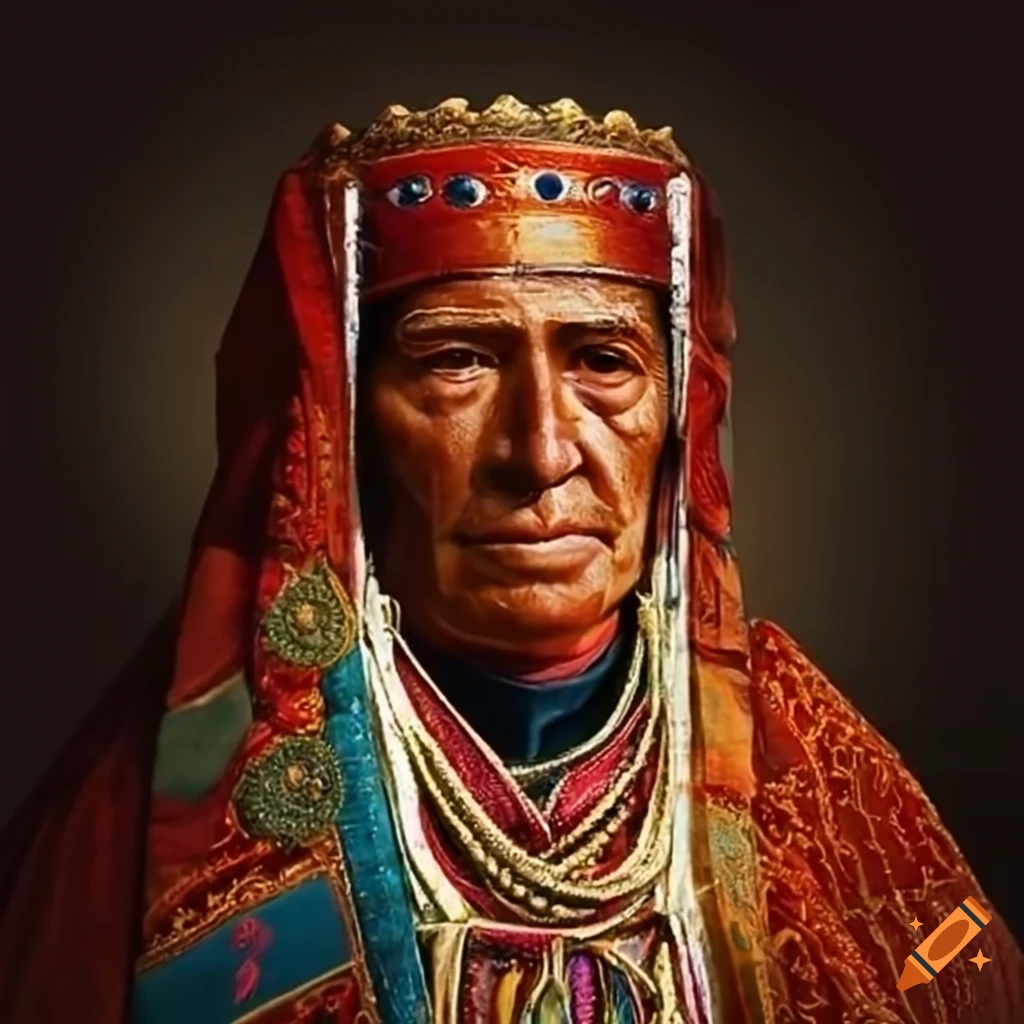 Image of a peruvian high priest on Craiyon