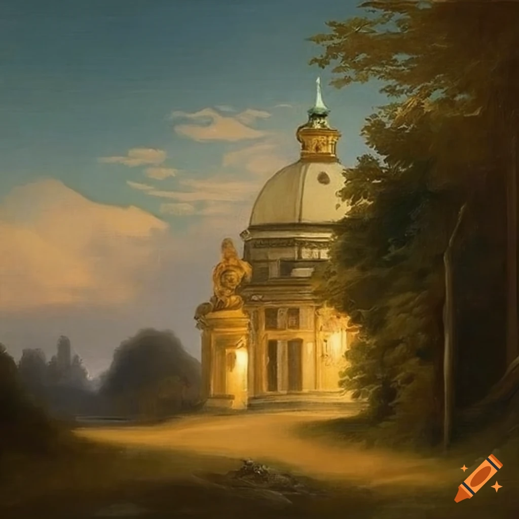 Caspar david friedrich inspired landscape painting