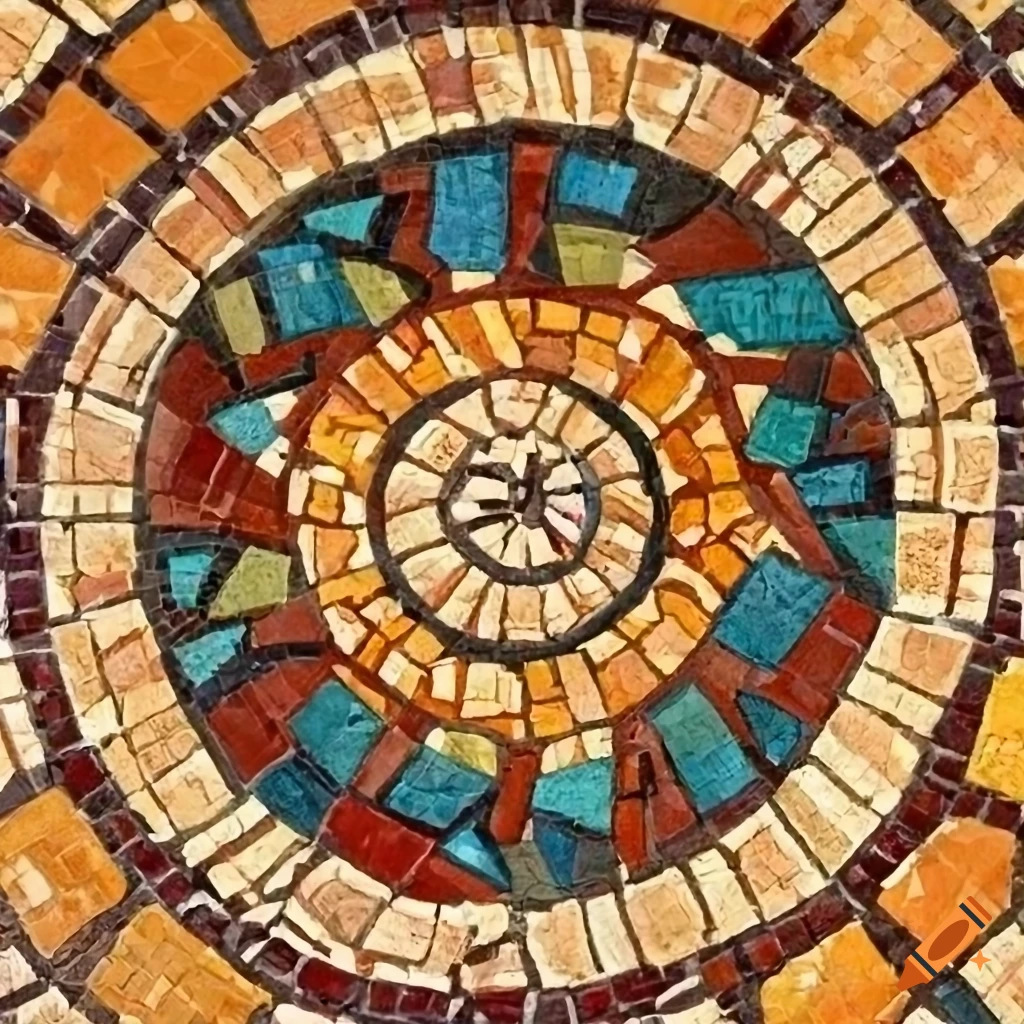 Byzantine-style mosaic artwork on Craiyon