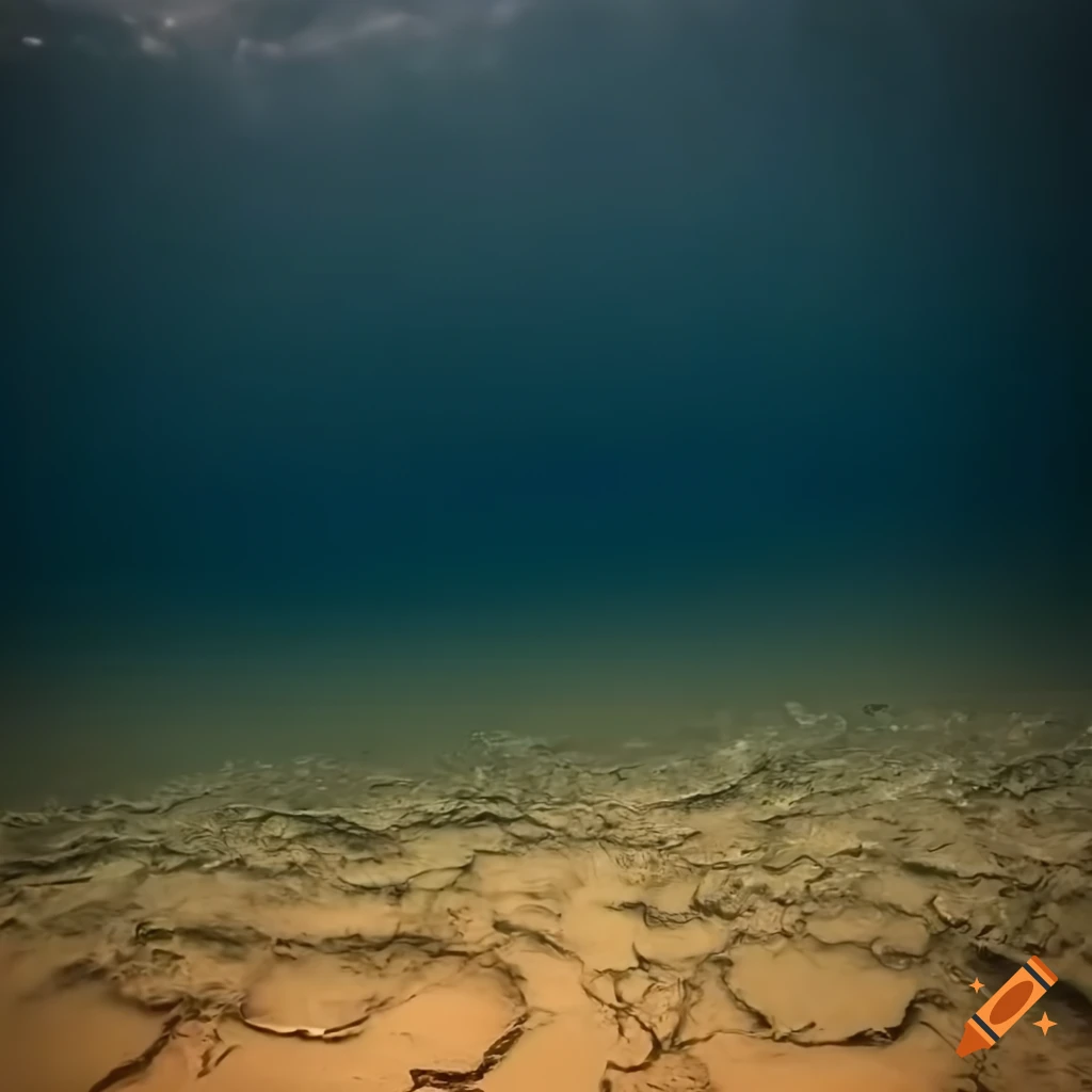 Detailed underwater view with sandy ground on Craiyon