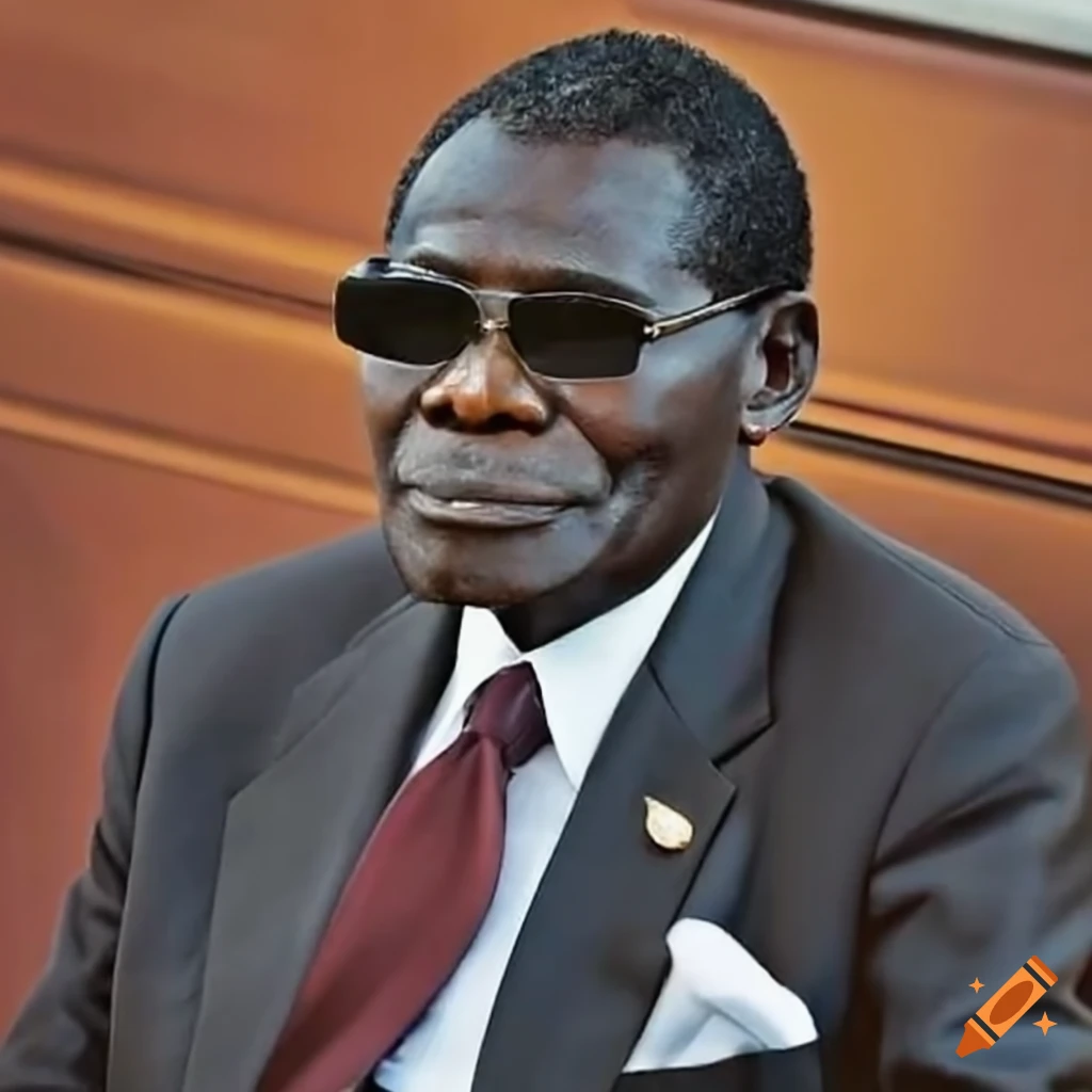 Teodoro obiang nguema mbasogo wearing sunglasses on Craiyon