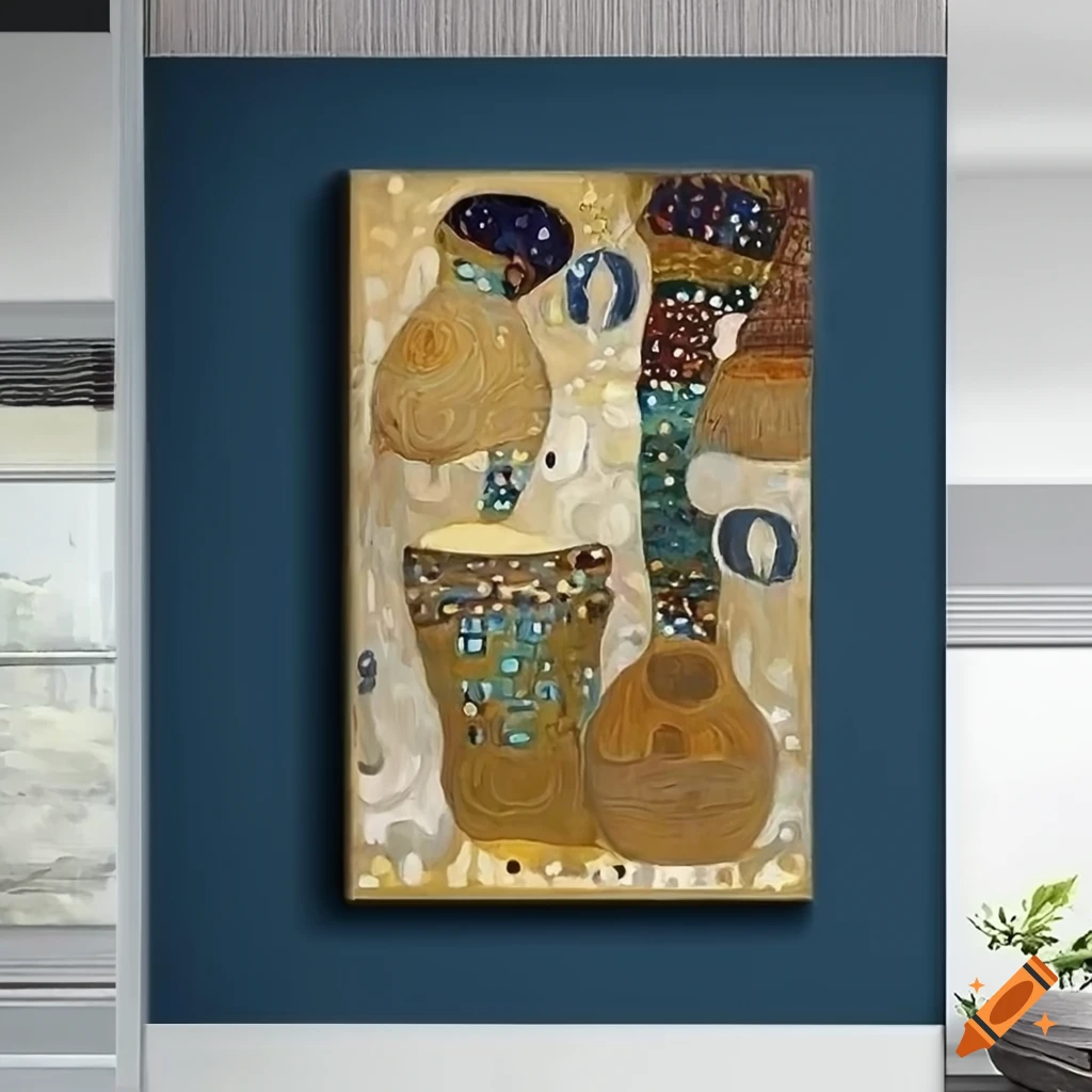 Oil painting of ancient pots in rich colors on Craiyon