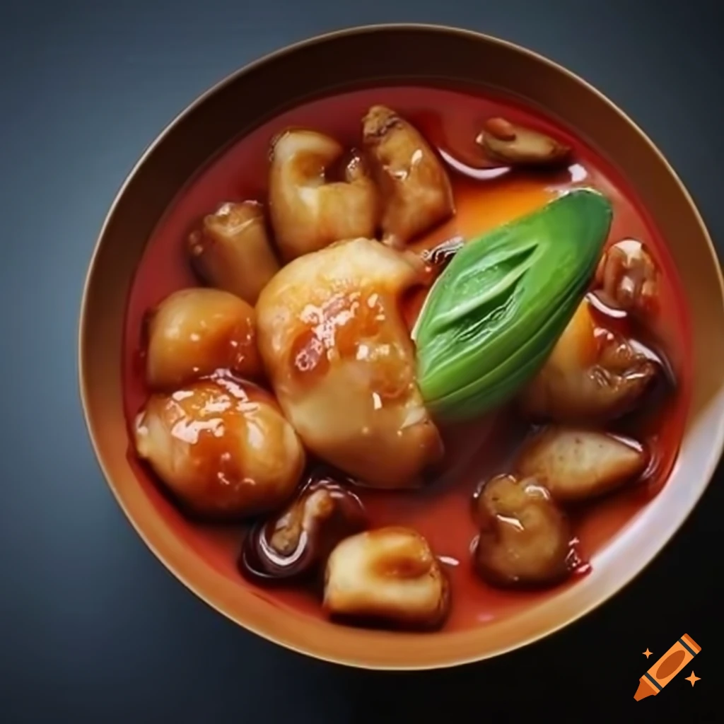 Chinese food dish on Craiyon