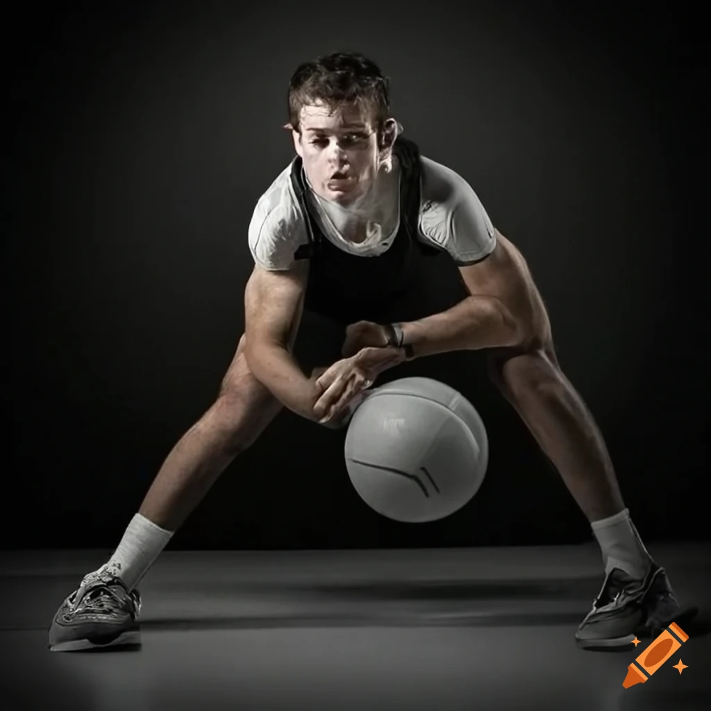 George reid, an athlete in action on Craiyon