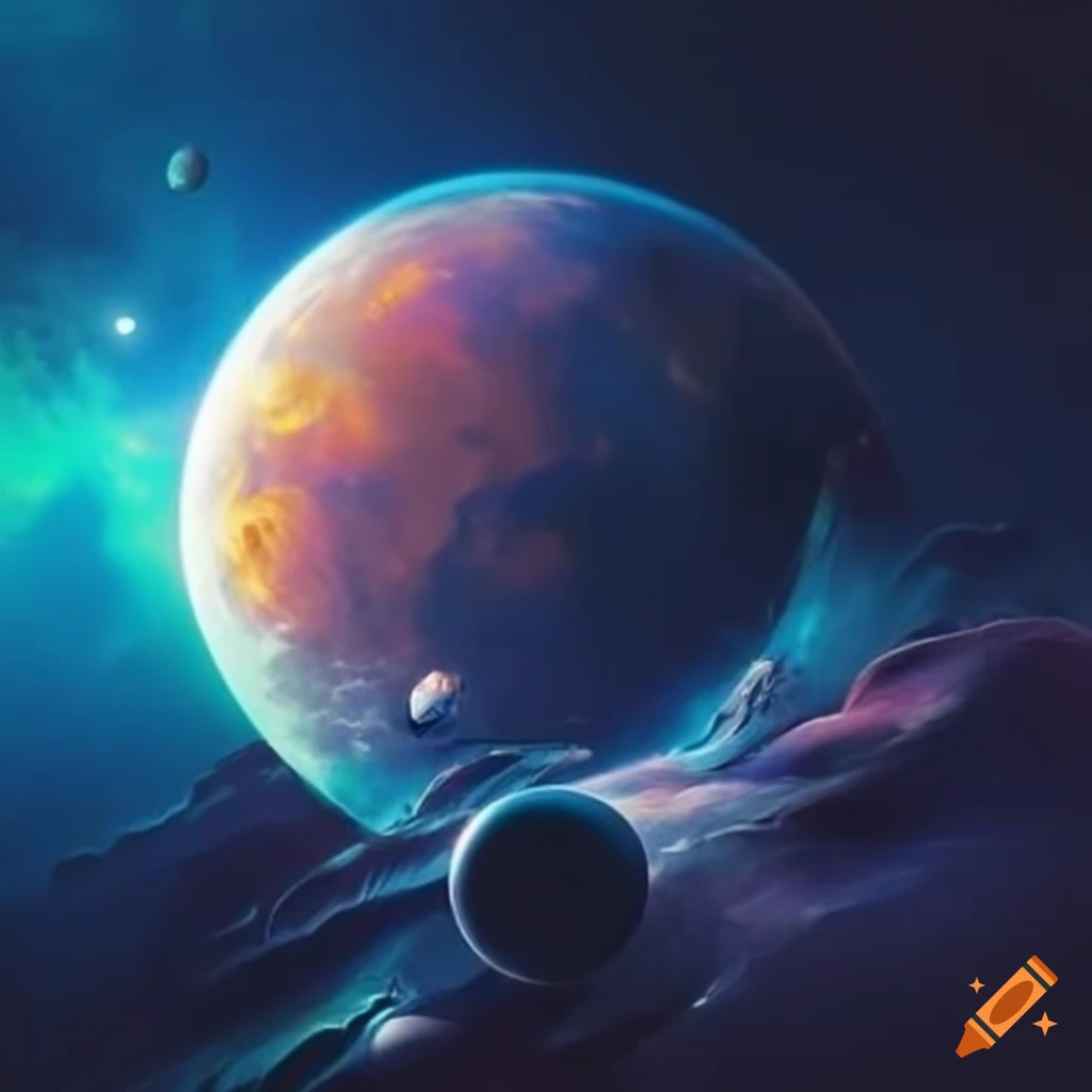 Image of outer space on Craiyon