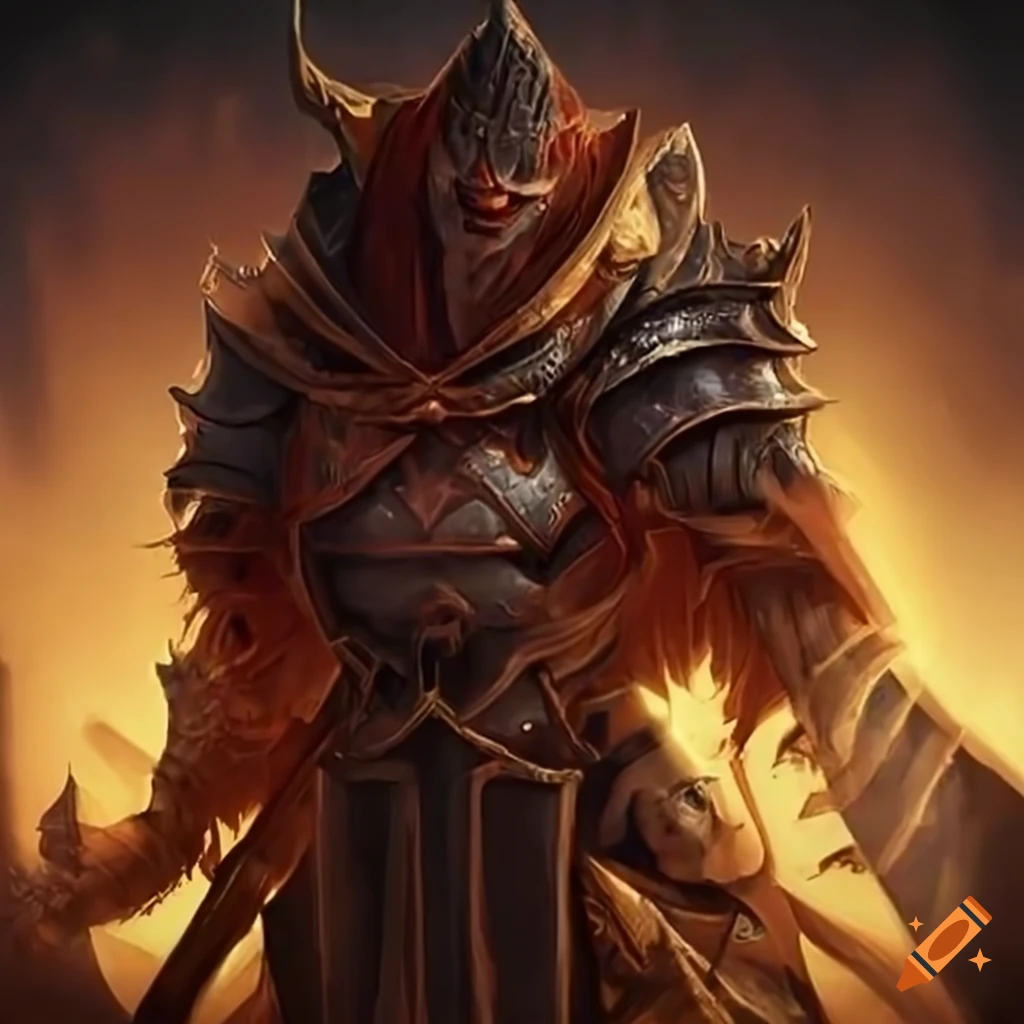 Menacing sorcerer character from baldur's gate rpg on Craiyon