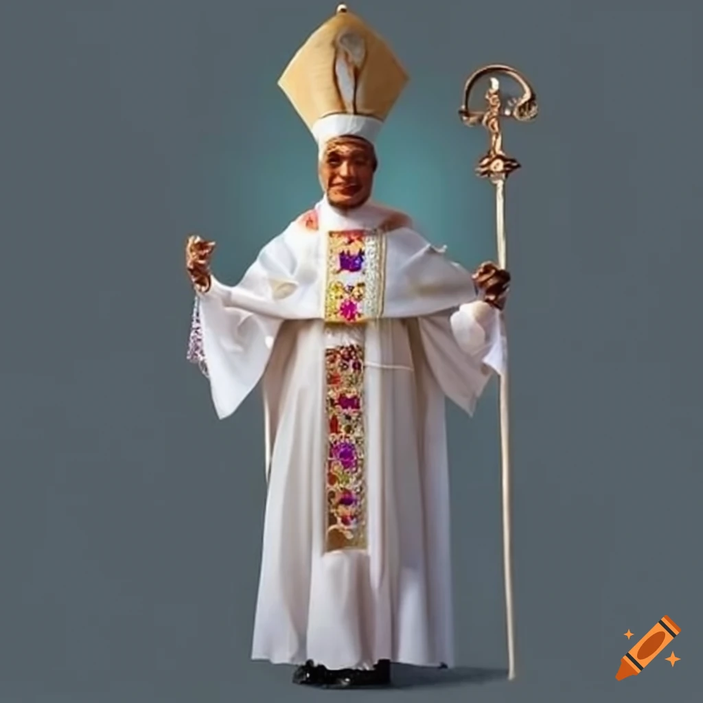 Peruvian high priests in white attire